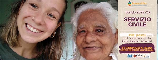 Bando volontari servizio civile 2022 - Caritas Italiana